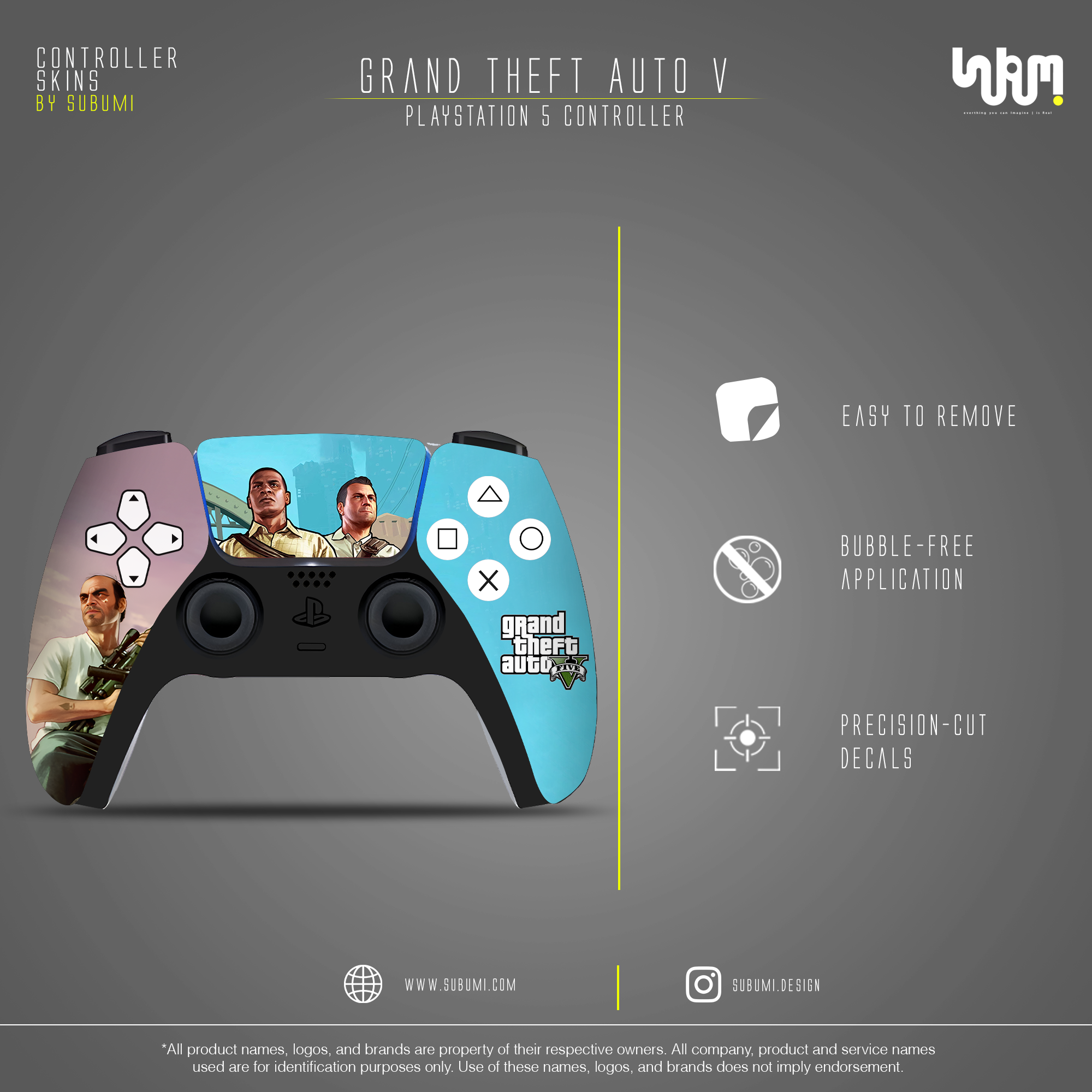 Grand Theft Auto V Controller Skin by SUBUMi – Subumi